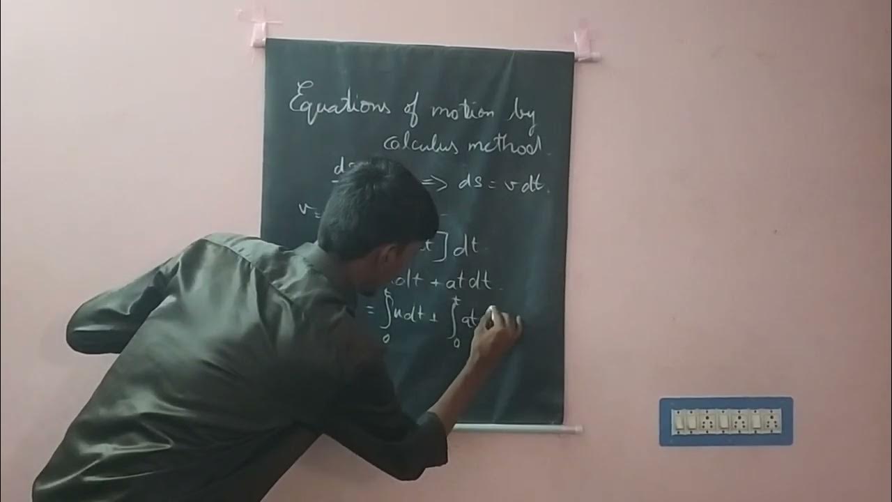 Equations Of Motion Using Calculus Method Youtube