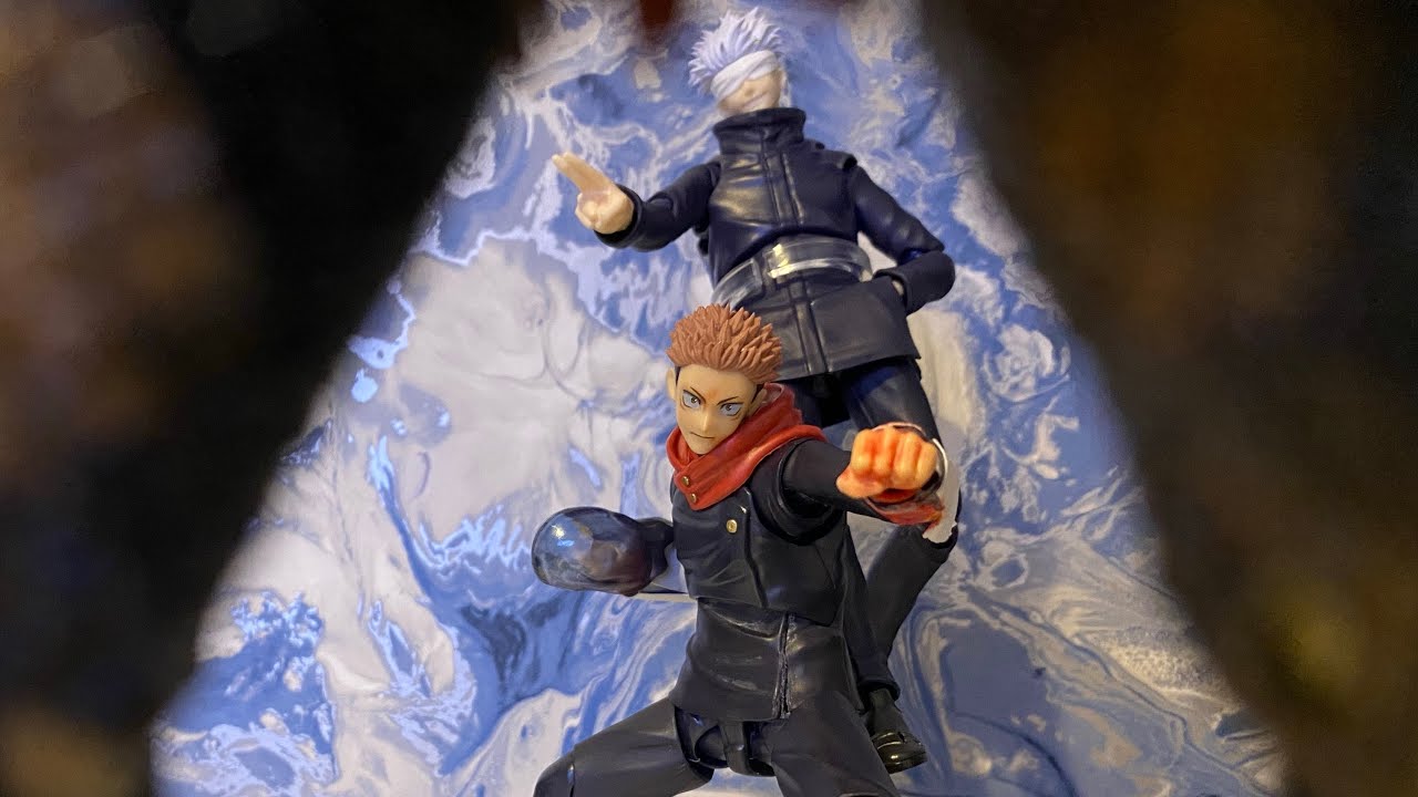 Yuji and Gojo VS Curses [JJK StopMotion battle animation] - YouTube