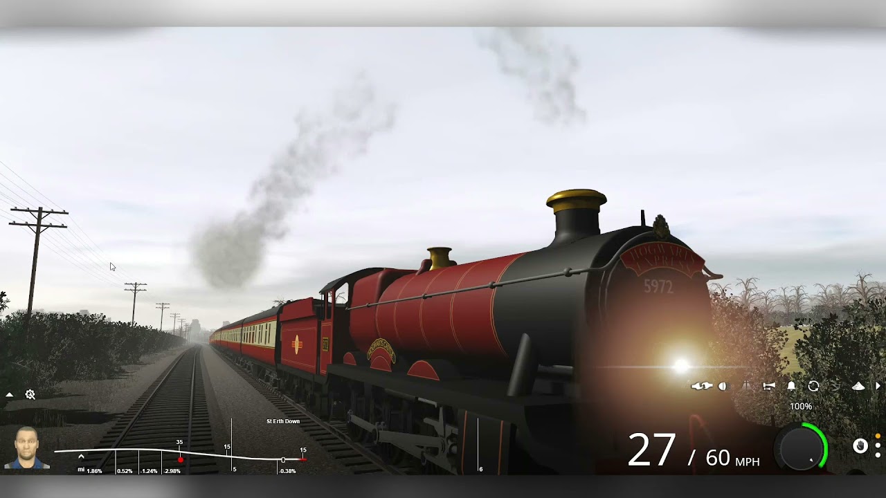 HOGWARTS CASTLE TRAIN - HARRY POTTER! - TRAINZ RAILROAD SIMULATOR - YouTube