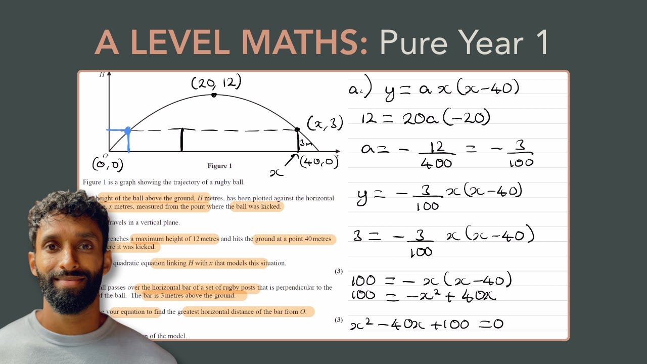 Quadratics & Inequalities Exam Questions - A Level Maths - Edexcel Pure ...