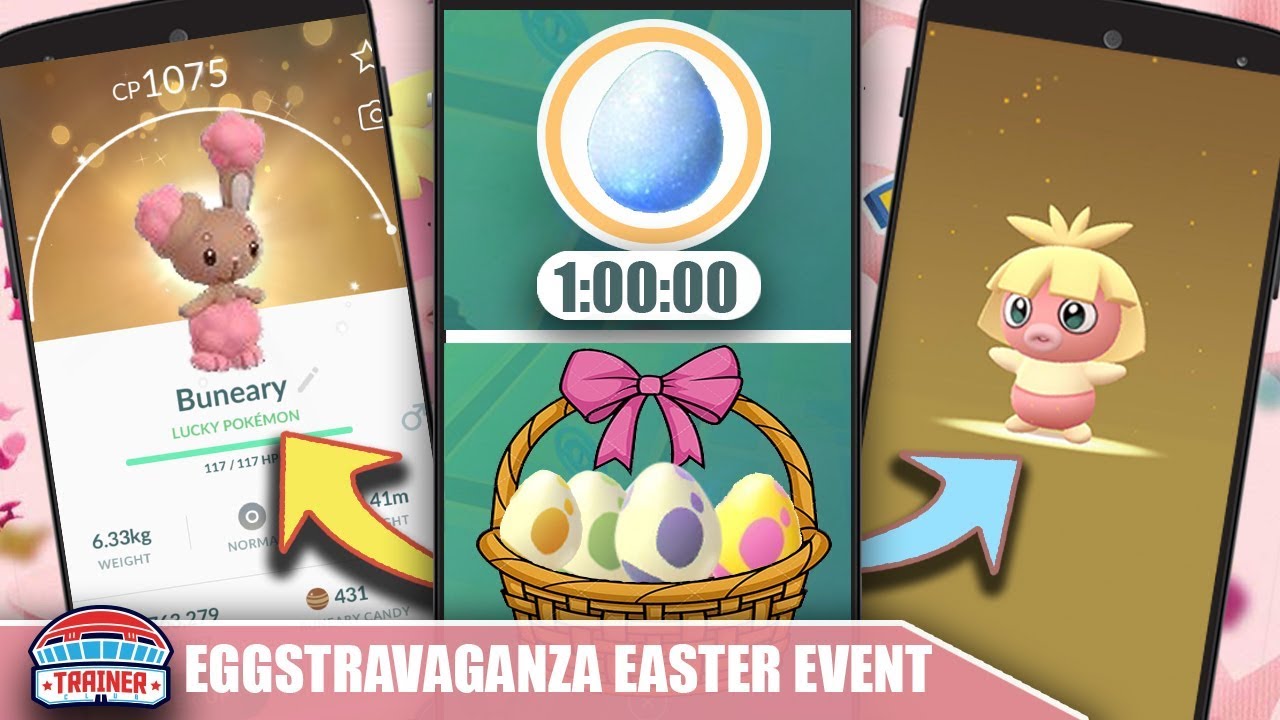 EASTER POKEMON EGGS FOR BREAKFAST?! EGGSTRAVAGANZA EVENT! SHINY BUNEARY ...
