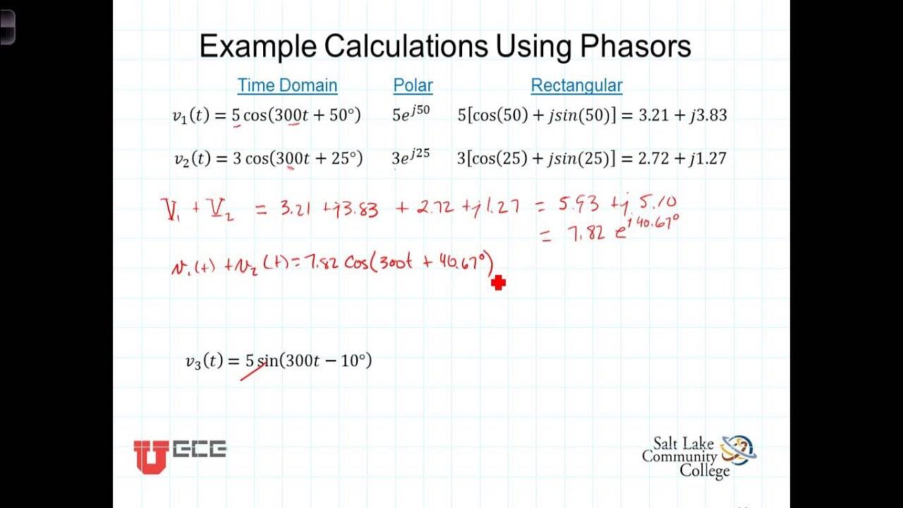 L7 2 2 Example Trig using Phasors - YouTube
