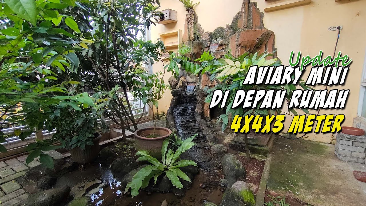 [UPDATE] Aviary Mini di Depan Rumah Ukuran 4x4x3 Meter - YouTube