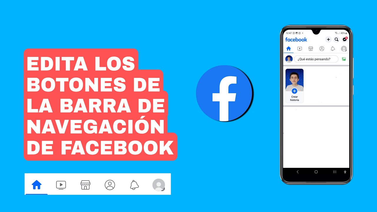 Cómo cambiar la barra de navegación de facebook - YouTube