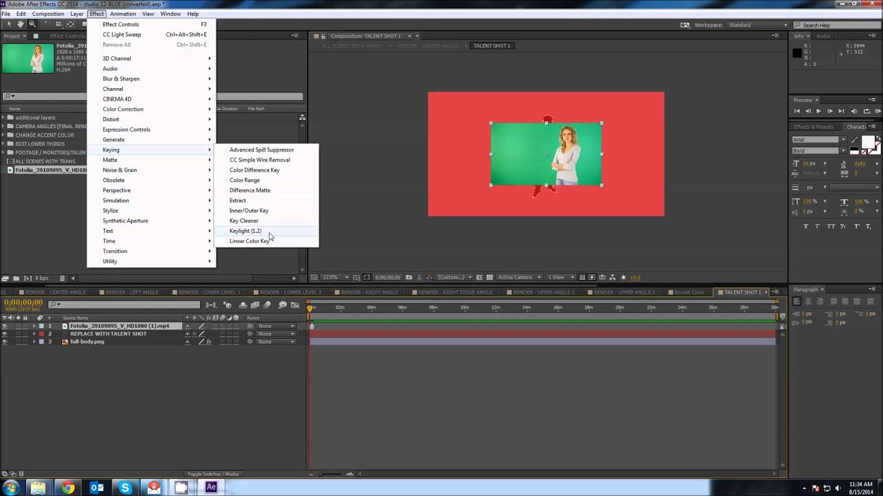 After Effects CC Green Screen Tutorial - Virtual News Studio 12 - YouTube
