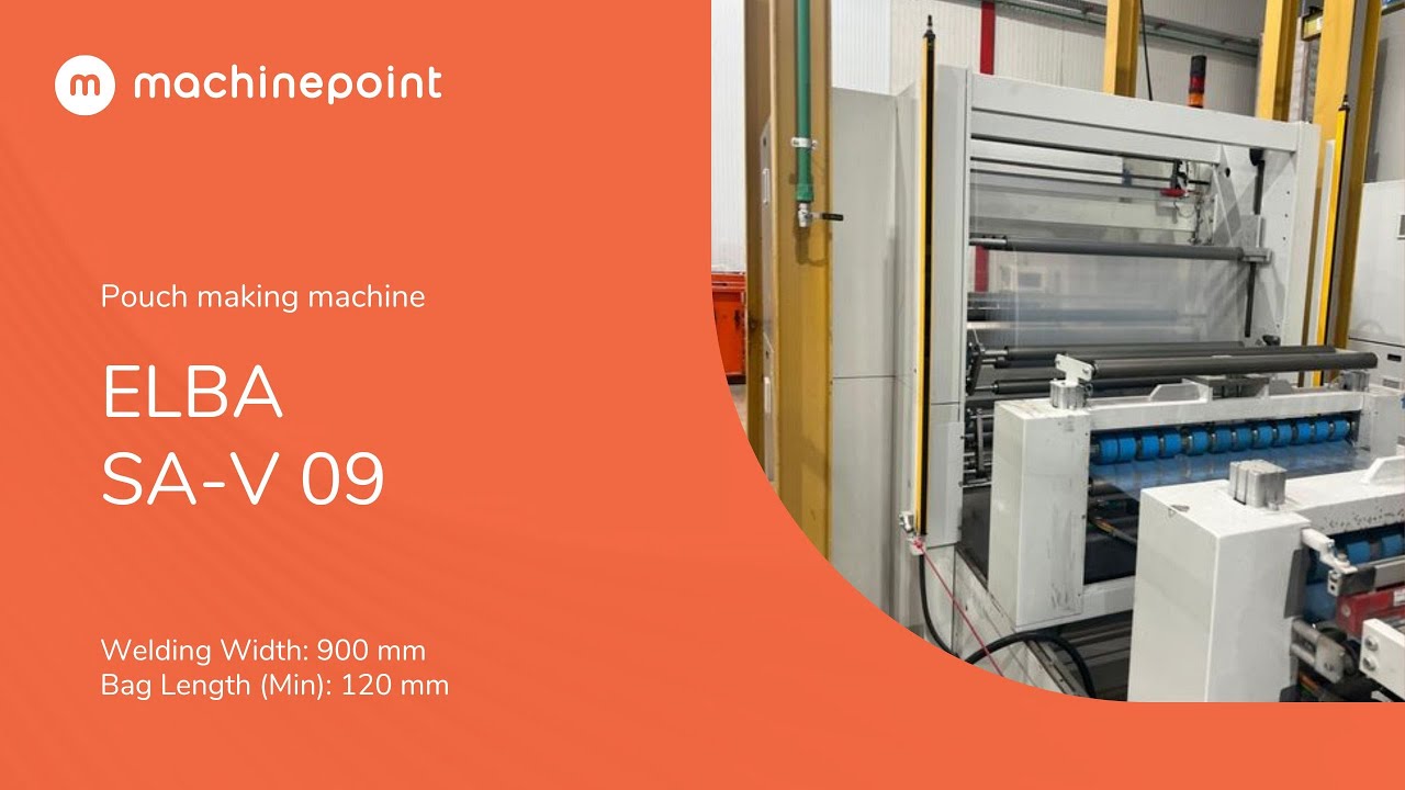 ELBA SA-V 09 Pouch making machine | ELBA Machines - YouTube