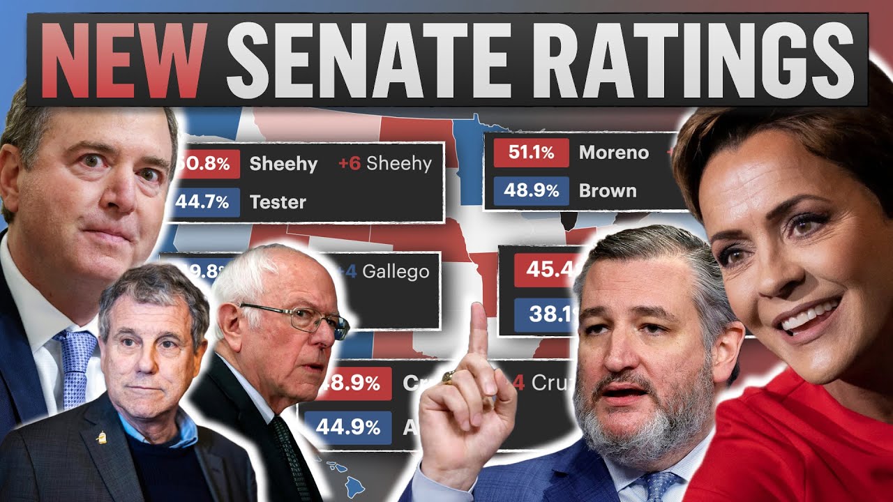 My Latest 2024 US Senate Predictions for Every Race! (COMPLETE MAP ...