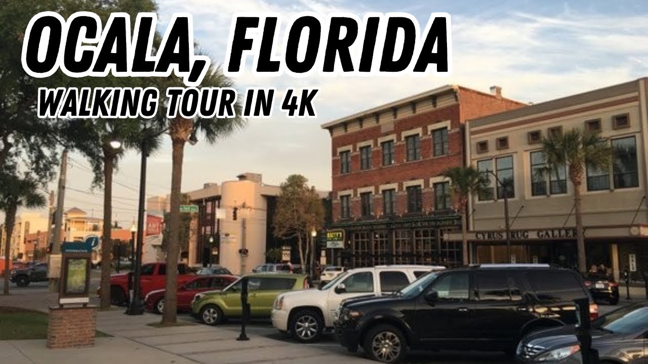 Downtown Ocala, Florida Walking Tour in 4K: Relaxing Walk - YouTube