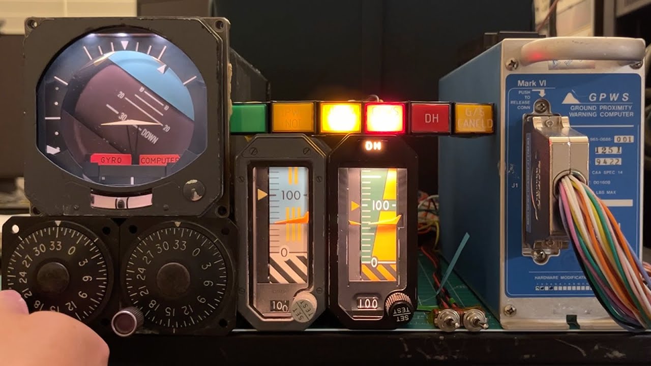 02 - Rockwell Collins 339H-2/6 Radio Altimeter Indicator & MKVI GPWS ...