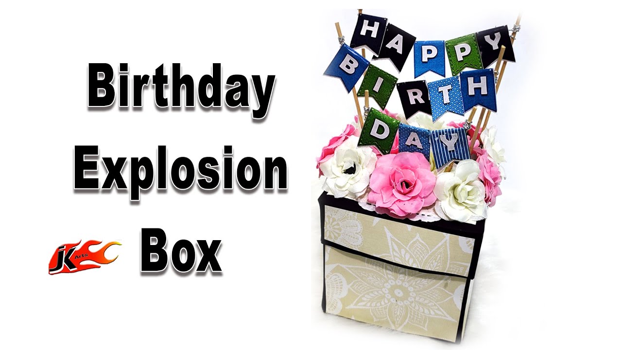 Birthday Explosion box for beginners | how to make explosion box ...
