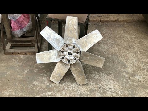 How to Make Fan Blades and Hub || Aluminum Casting workshop - YouTube