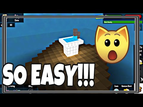 How to make a water fountain in animal jam master blocks! (Animal jam ...