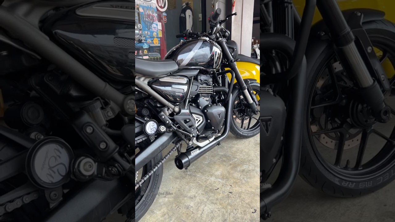 Custom Triumph Speed 400 All Black | Modified Speed 400 #triumph # ...