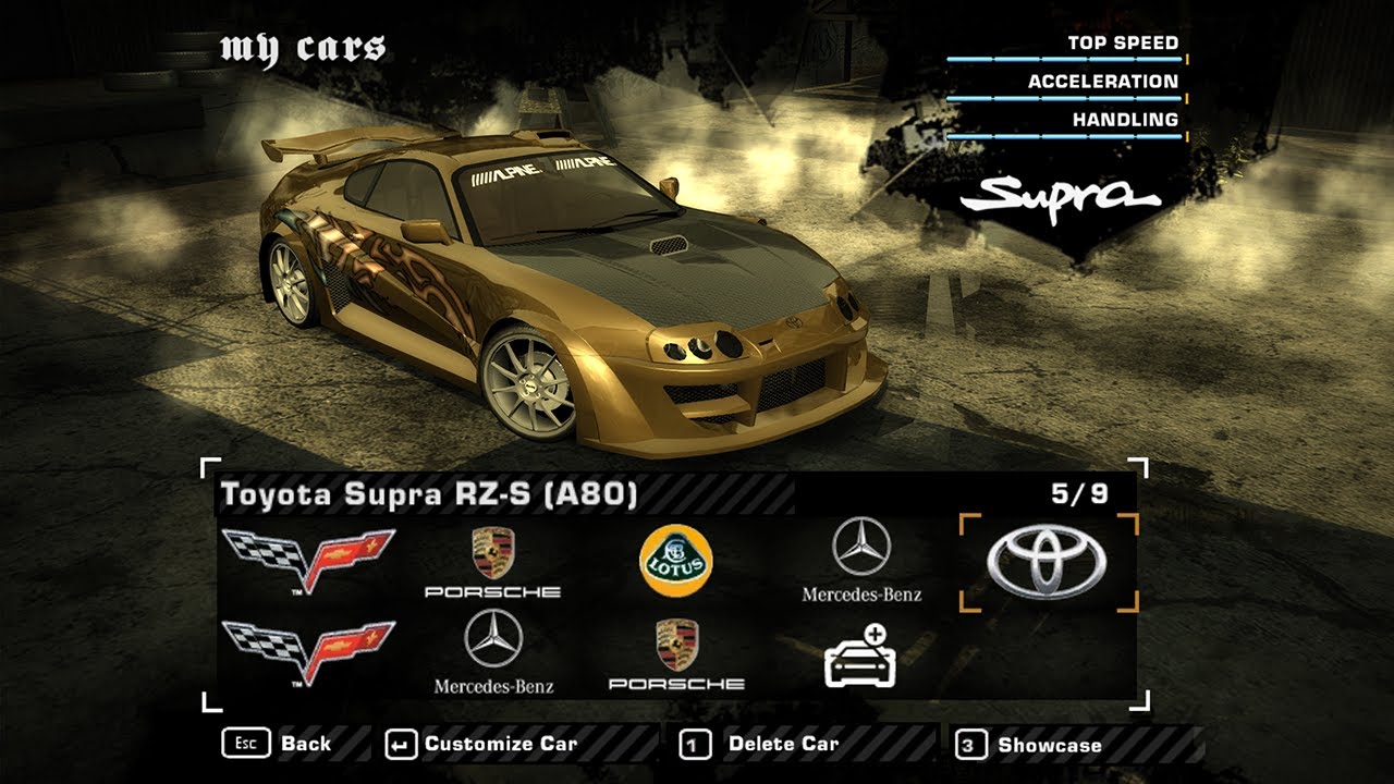 Need for Speed: Most Wanted — Toyota Supra RZ-S (A80) (Bonus) - YouTube