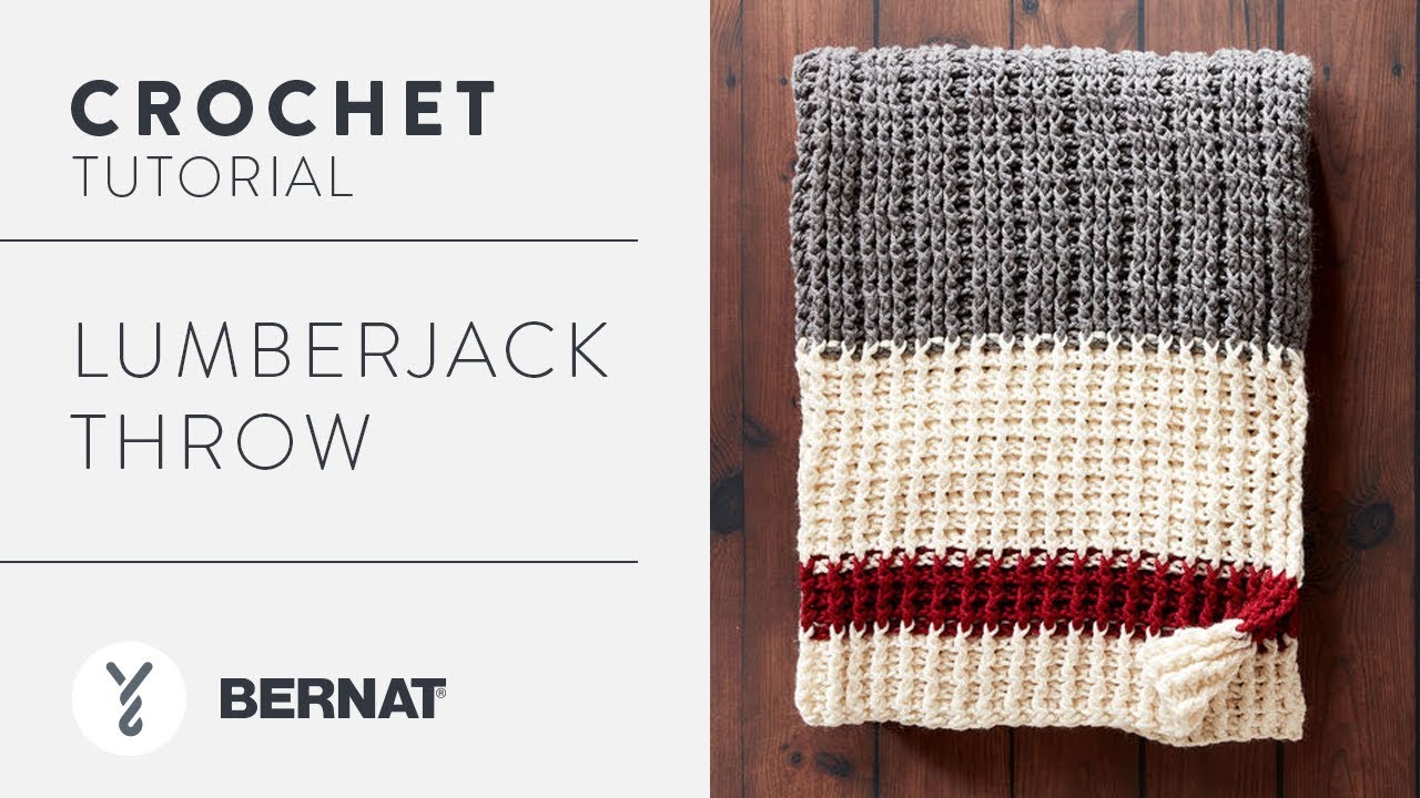 Crochet: Lumberjack Throw - YouTube