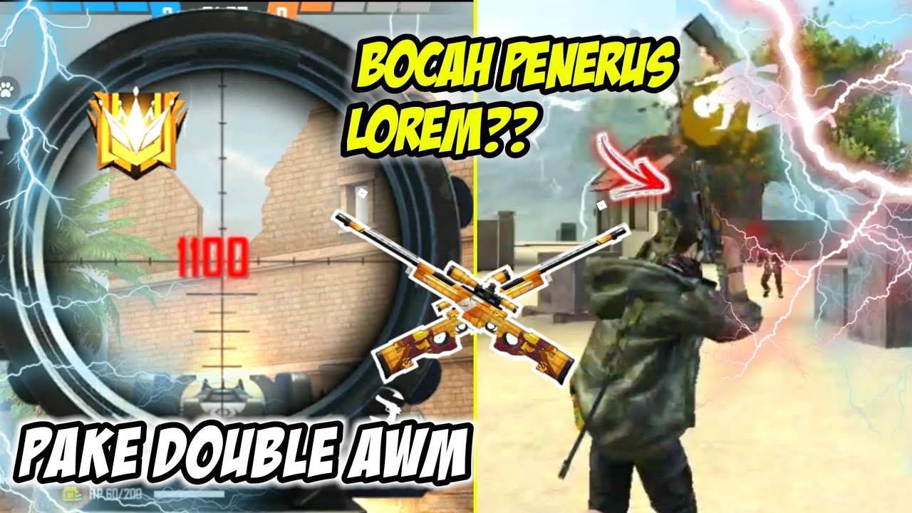 FREE FIRE HIGHLIGHTS 🇮🇩 PENERUS LOREM DOUBLE AWM🔥⚡ - YouTube