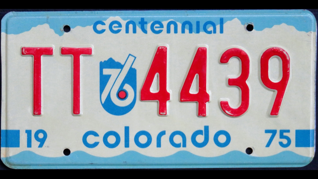 Behind the License Plate: Colorado 1975 Centennial base - YouTube
