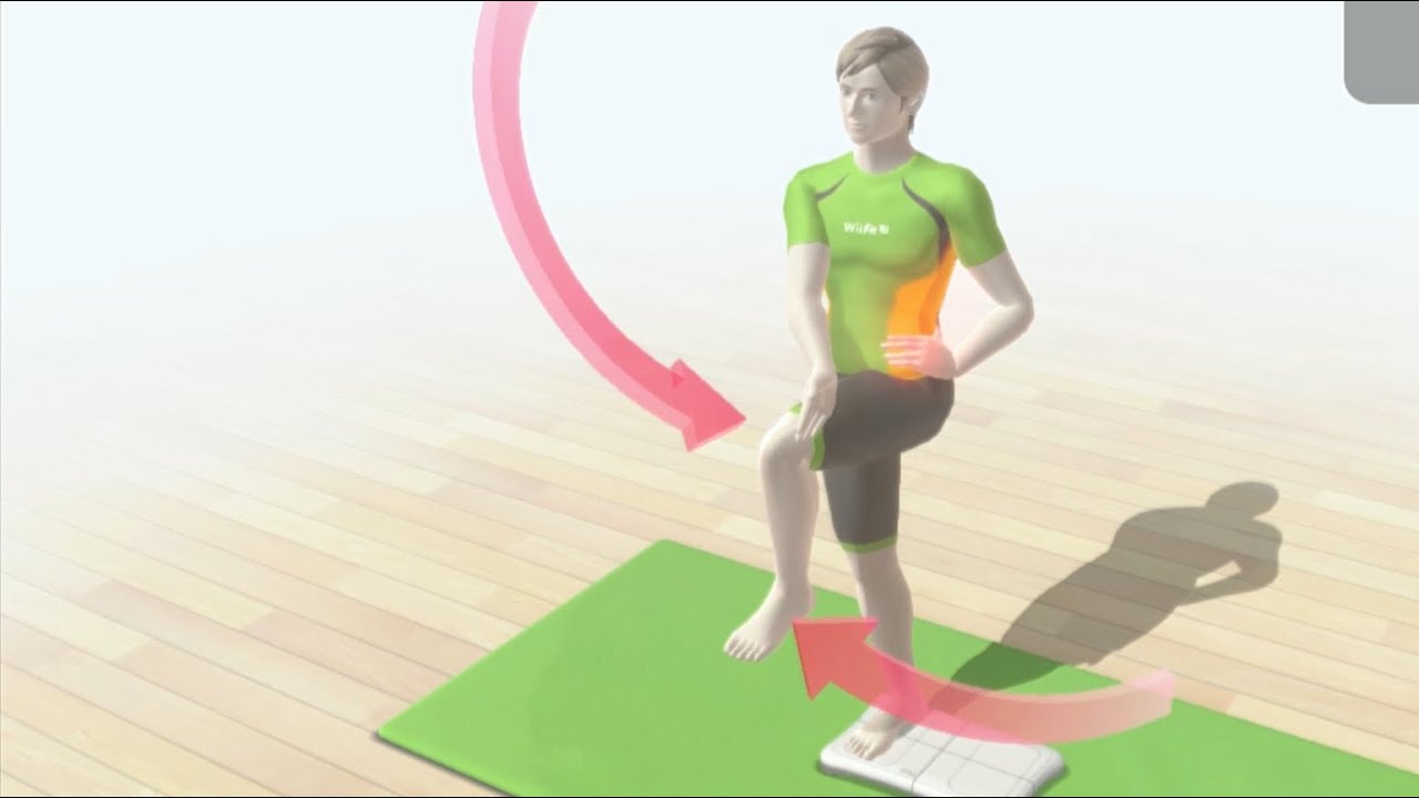 Single-Leg Twist - Strength Training Exercises - Wii Fit U 1AE - YouTube