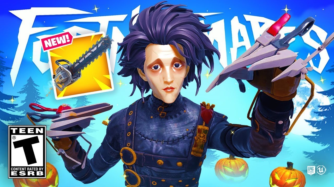 LIVE - FORTNITE - Edward Scissorhands Mythic is HERE and it's AWESOME ...