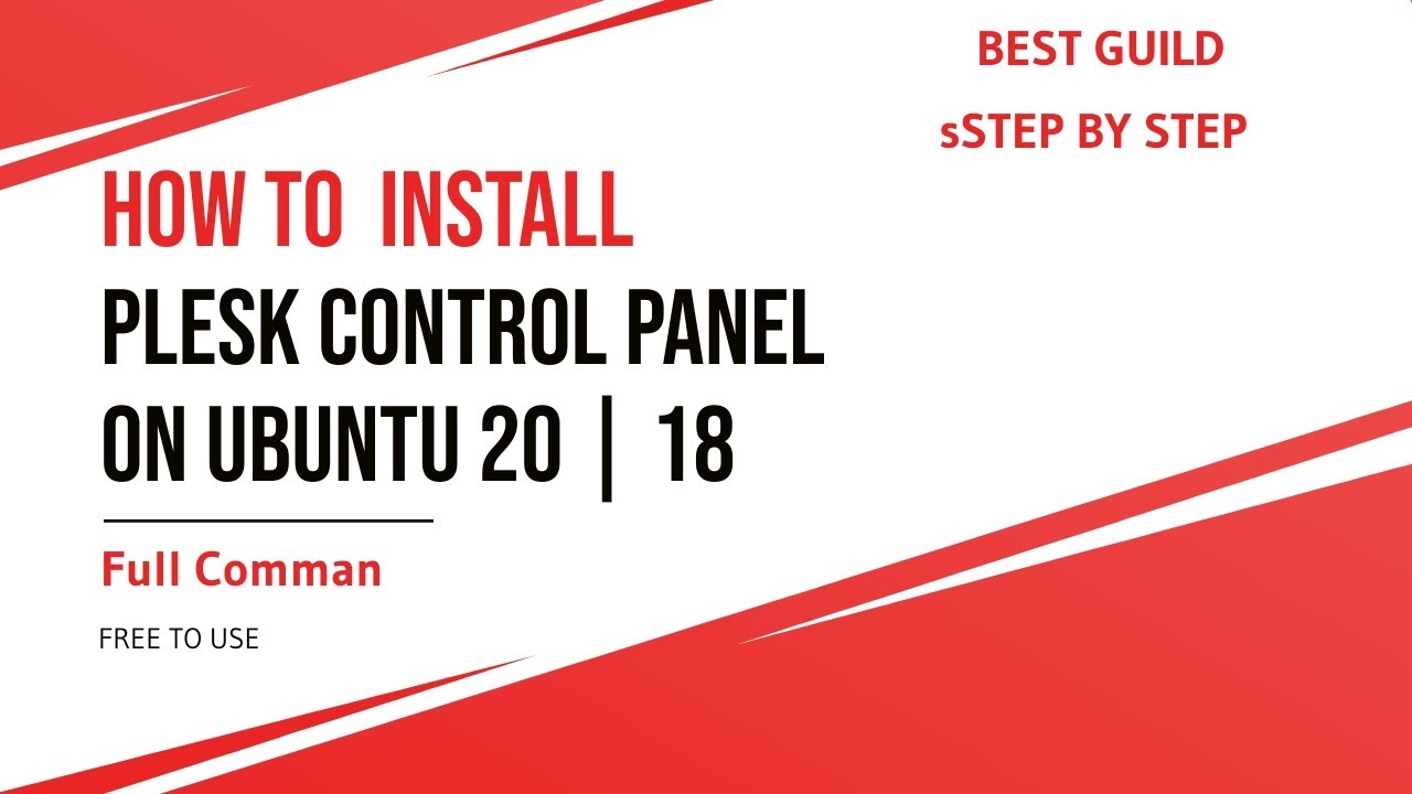 🔴 How to install plesk control panel on ubuntu 18 | 20 - YouTube