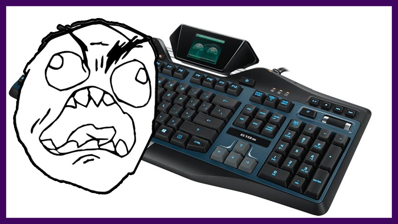 VGU Tests: Logitech G19S Keyboard Rage Test - YouTube