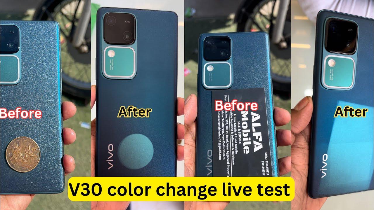 Transforming Vivo V30 Colors in Sunlight: Step-by-Step Guide || v30 color change live - YouTube