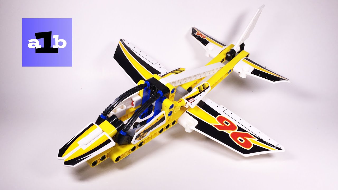 LEGO TECHNIC 42044 Display Team Jet Time Lapse Build - YouTube