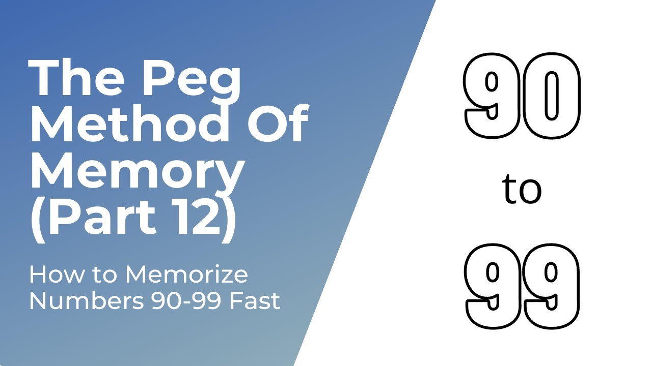 Creating a Peg List for 90-99. The Peg Method (Part 12) - YouTube