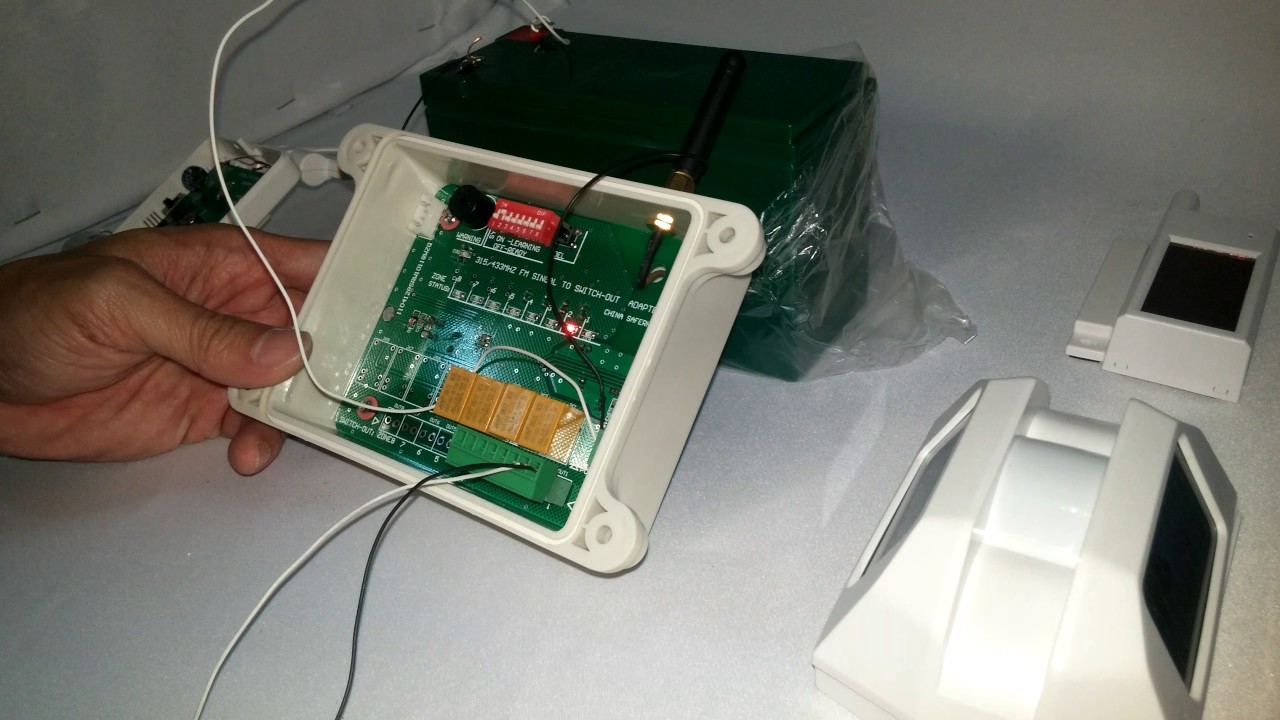 How to connect PIR and Curtain PIR to Receiver - YouTube