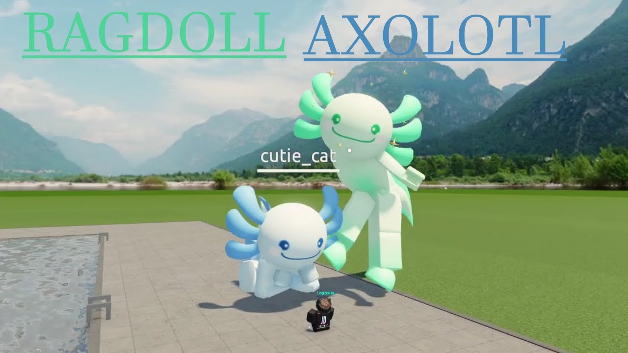 dancing ragdoll axolotl roblox experience - YouTube