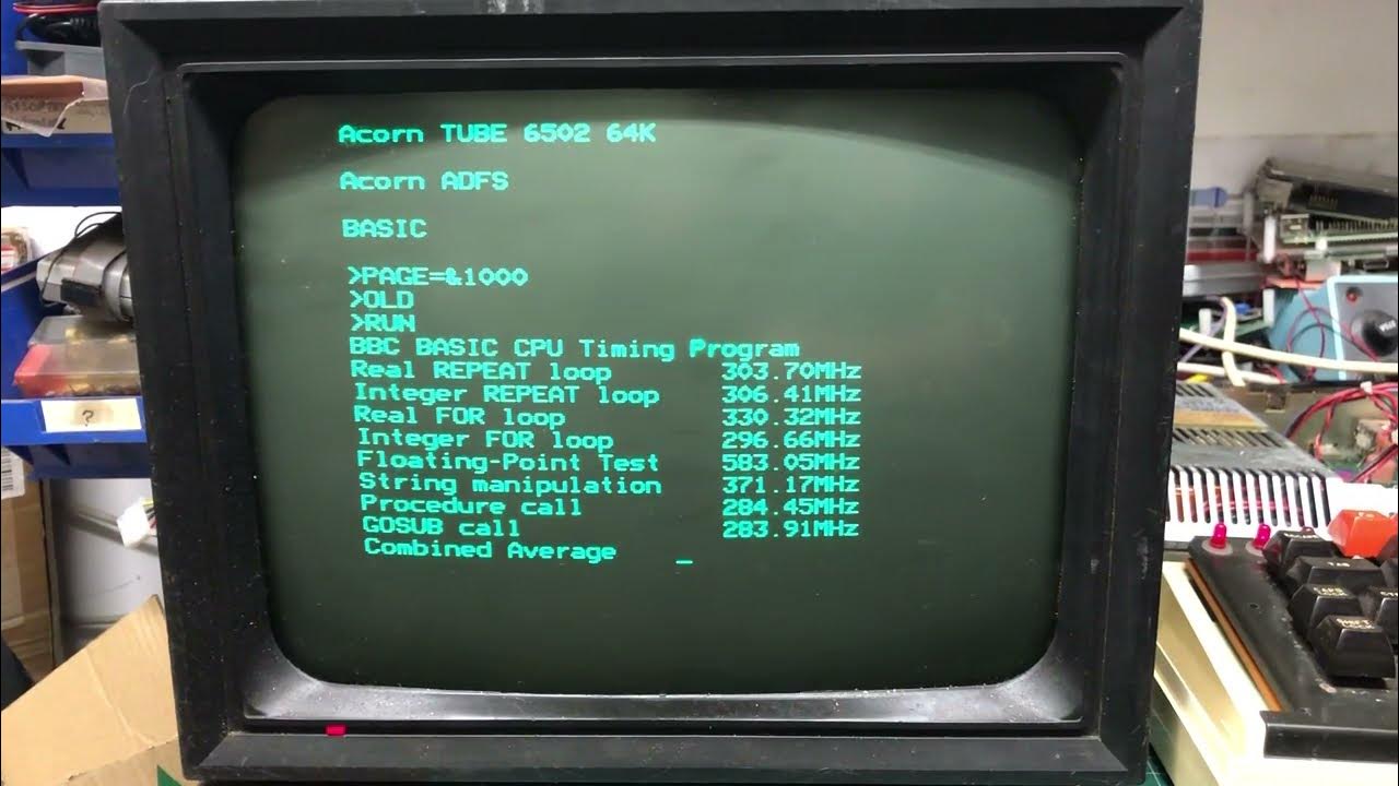BBC Master 128 - PiTubeDirect Raspberry Pi Coprocessor - YouTube
