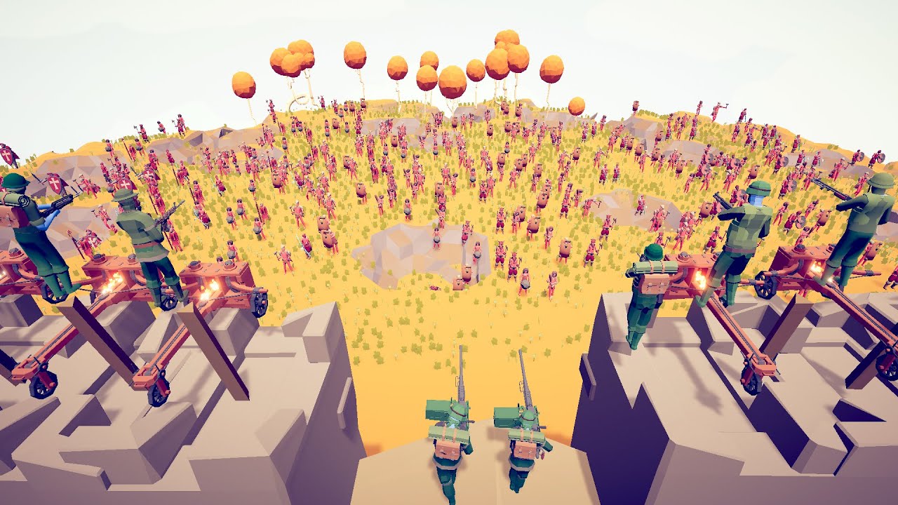 Can 50X US Army Defend Castle From Every Factions Tabs - YouTube