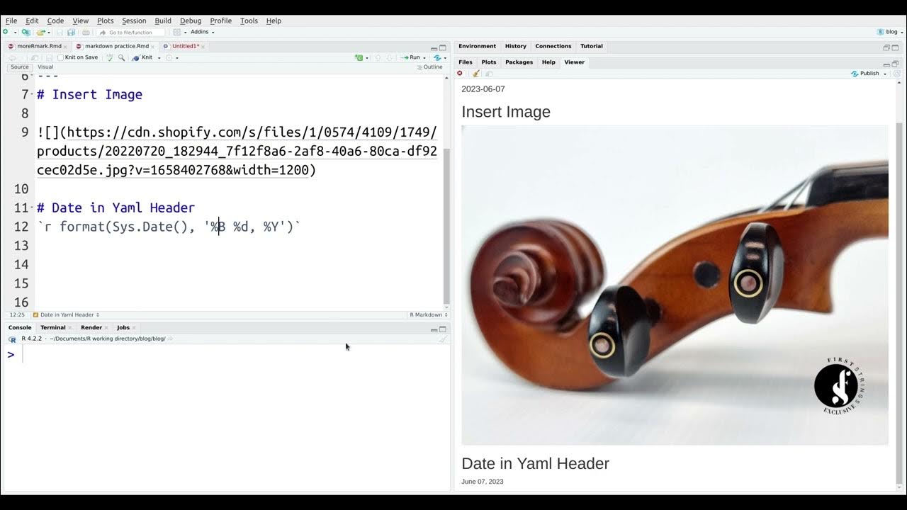 R Markdown Tips - YouTube