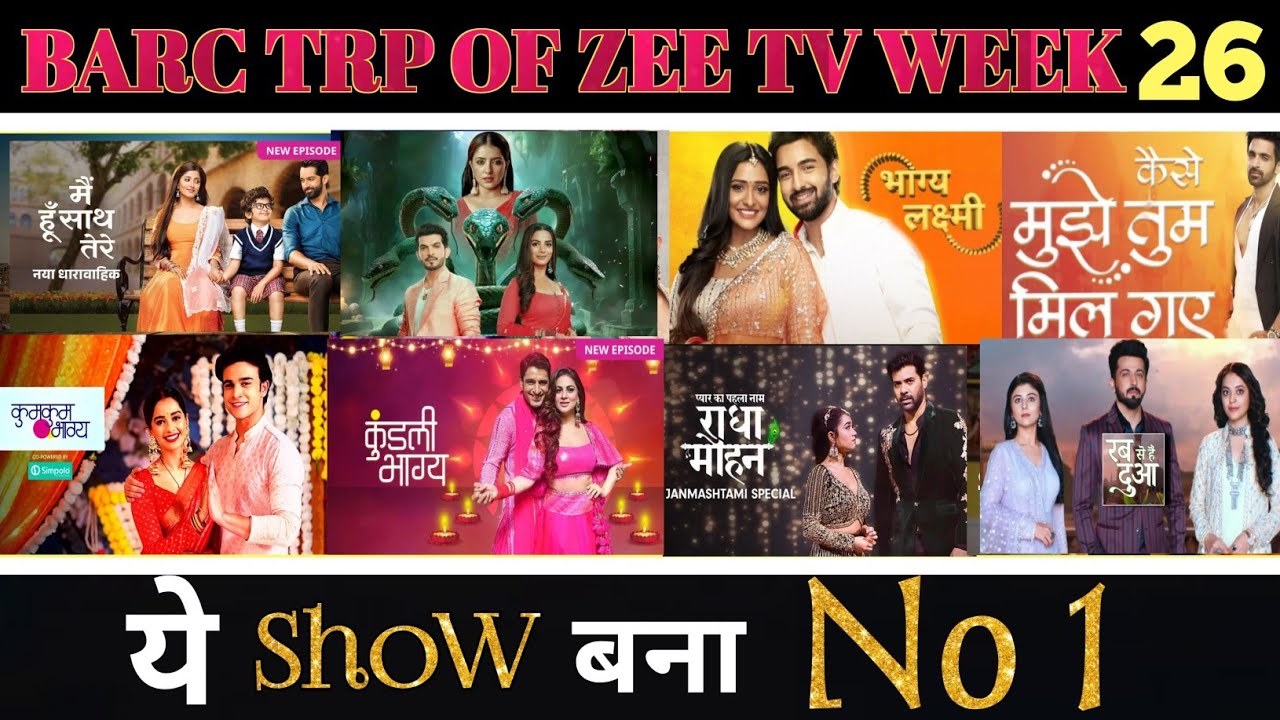 Zee TV All Shows Barc Trp of This Week 26 (2024) | Barc Trp Of Zee TV ...