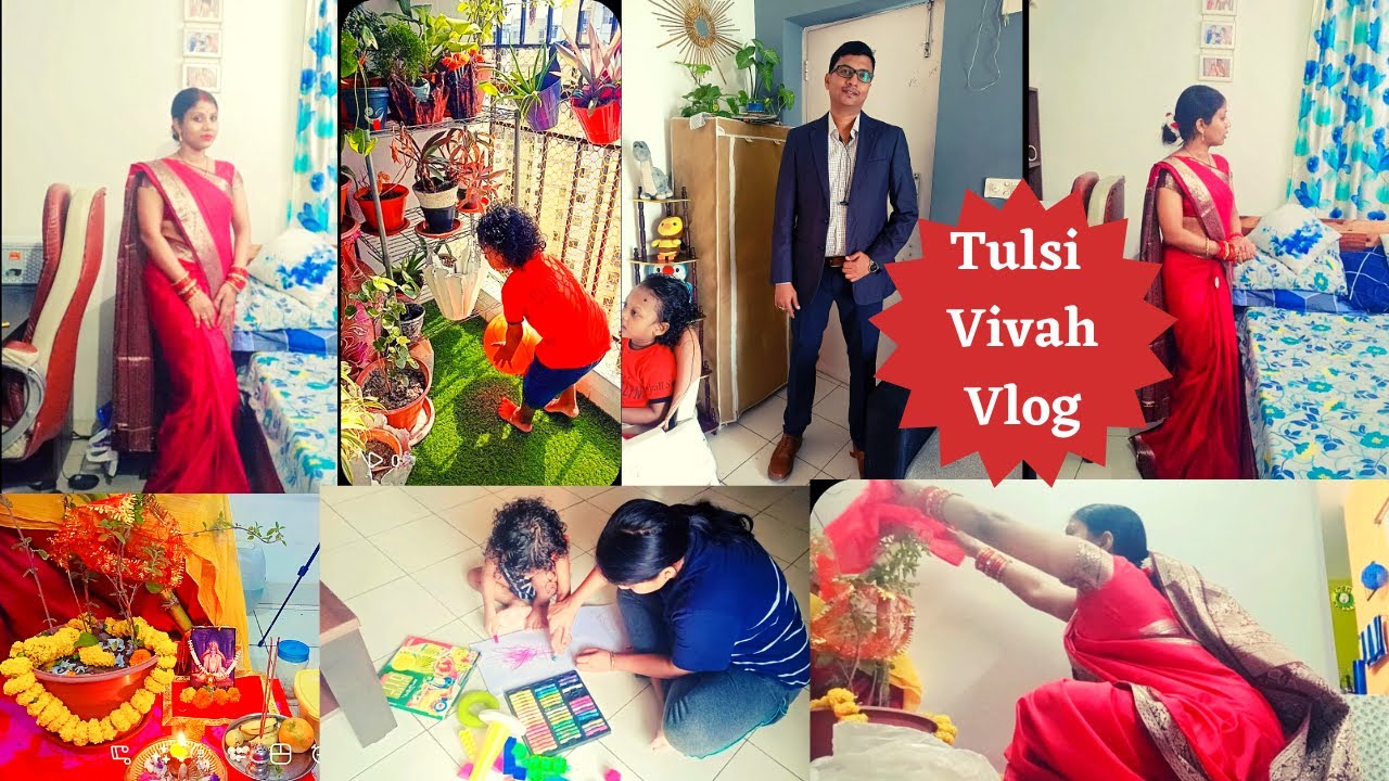 Indian Mom Full Day Vlog For Festival Tulsi Vivah Daily Routine