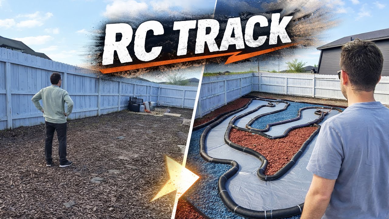 Making of Miniature Miami F1 Track in my Backyard - YouTube