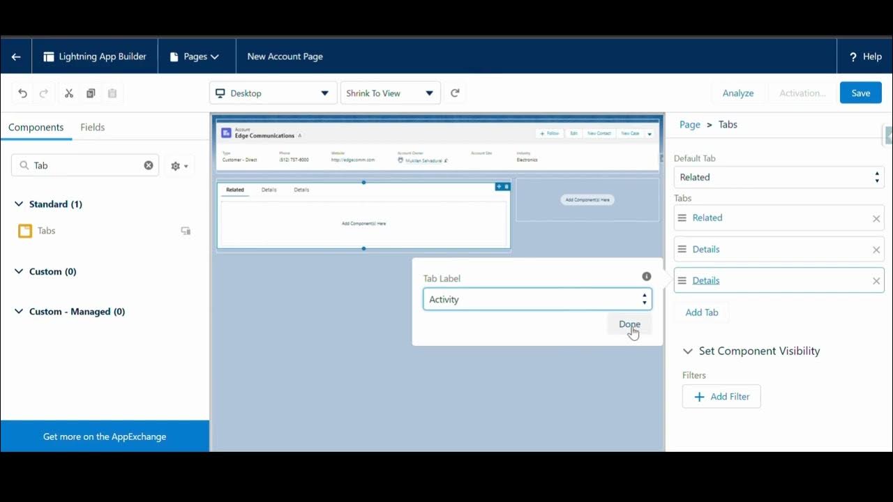 How To Create A Custom Record Page In Salesforce Salesforce Learning