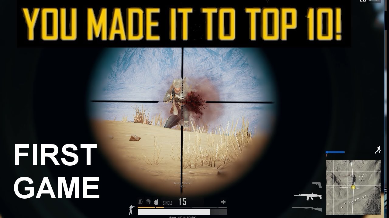 PUBG FIRST GAME TOP 10 YouTube pubg-first-game-top-10-youtube