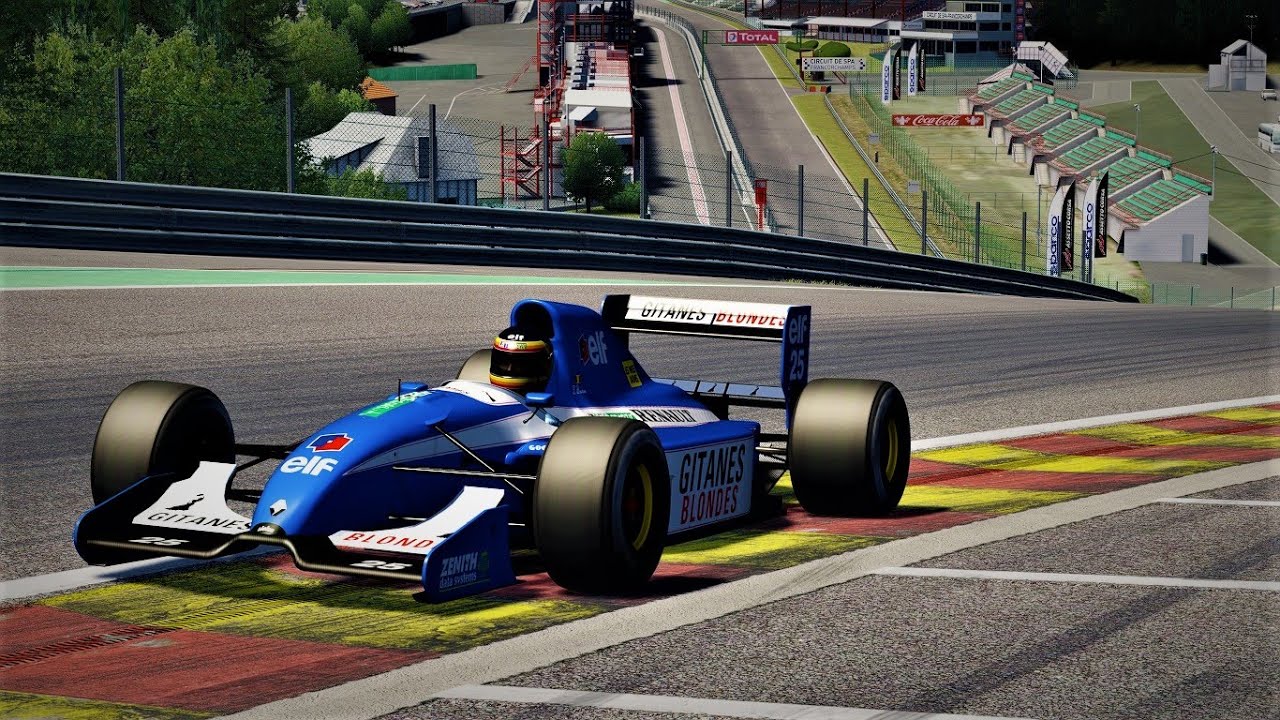 Assetto Corsa F1 1992 Ligier JS37 (Thierry Boutsen) at Spa ...