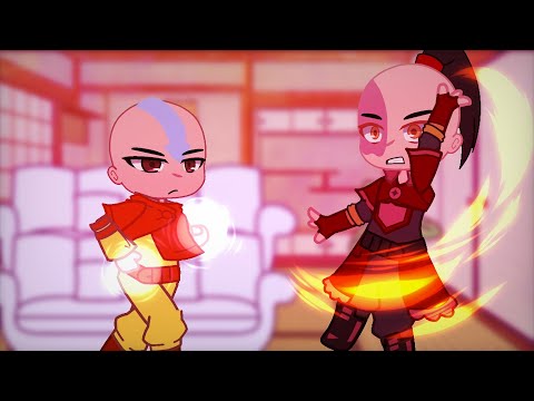 past avatar the last Airbender react to each other - (zukka ship)  gacha club   [part1]