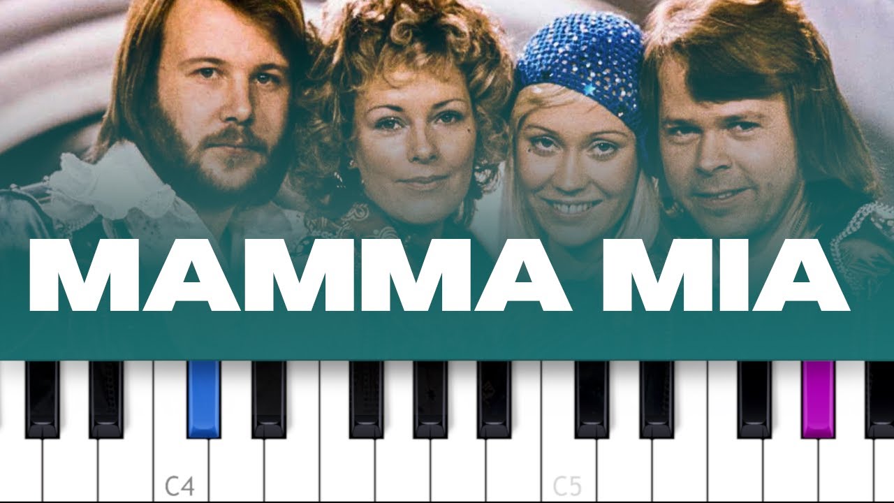 ABBA - Mamma Mia (piano tutorial) - YouTube