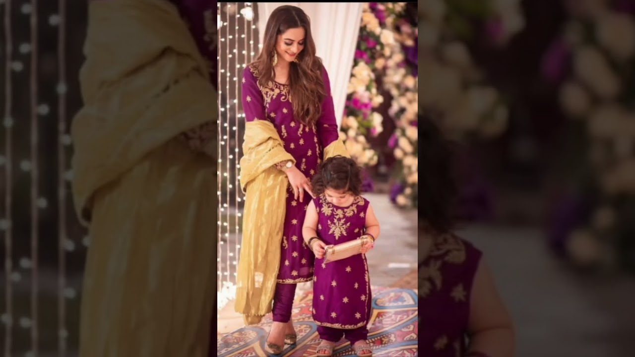 Mother and daughter same dress design &best dress designe ideas for mom ...