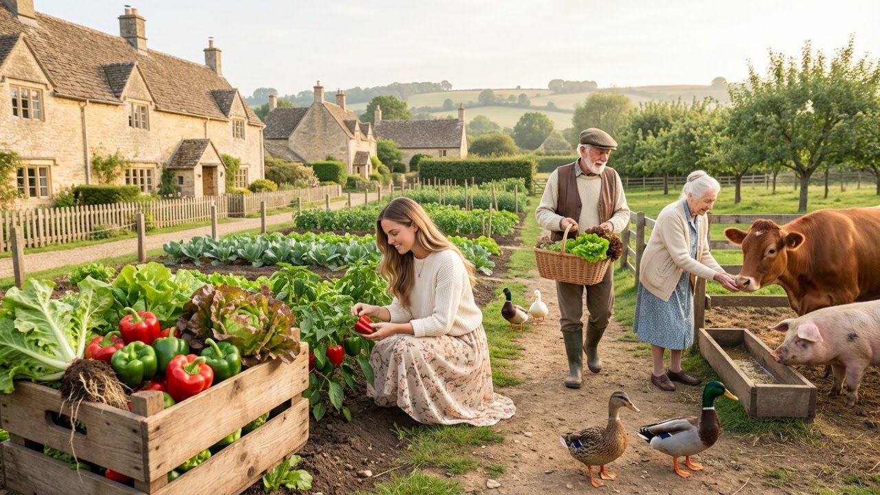 A Day at Bibury Farm in England Growing & Harvesting Peppers - YouTube