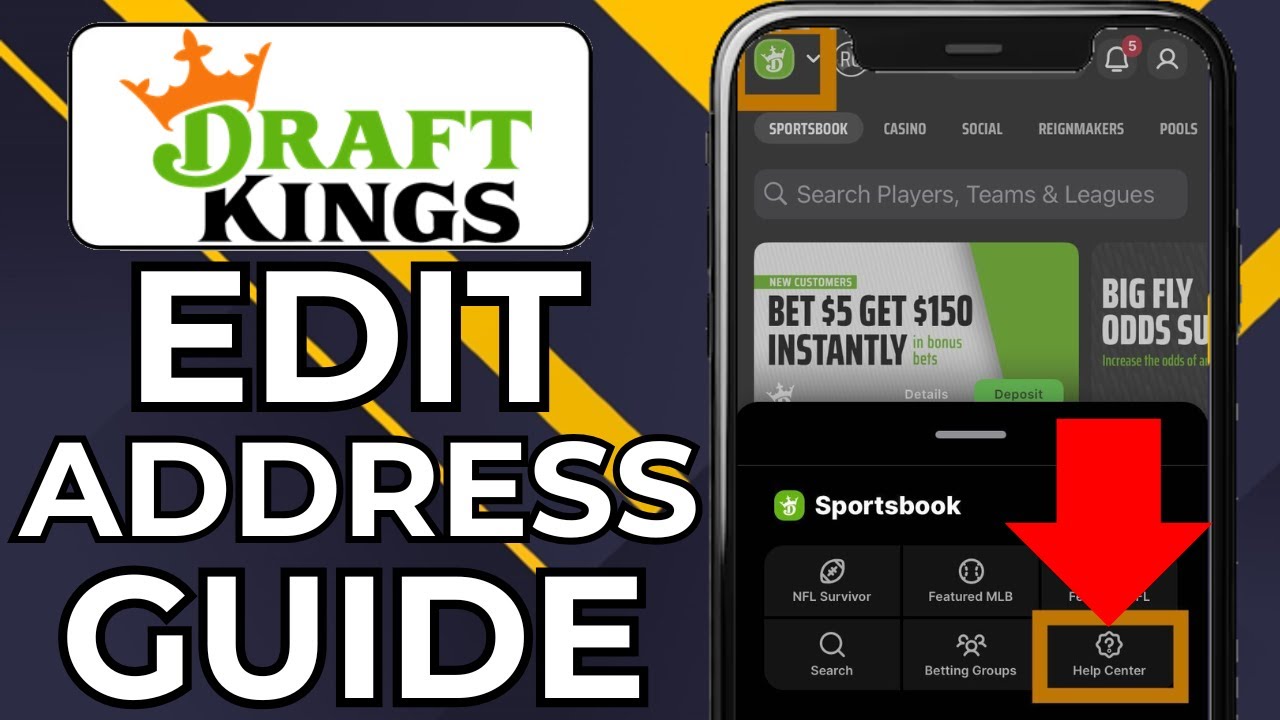 HOW TO CHANGE ADDRESS ON DRAFTKINGS (2026) - YouTube