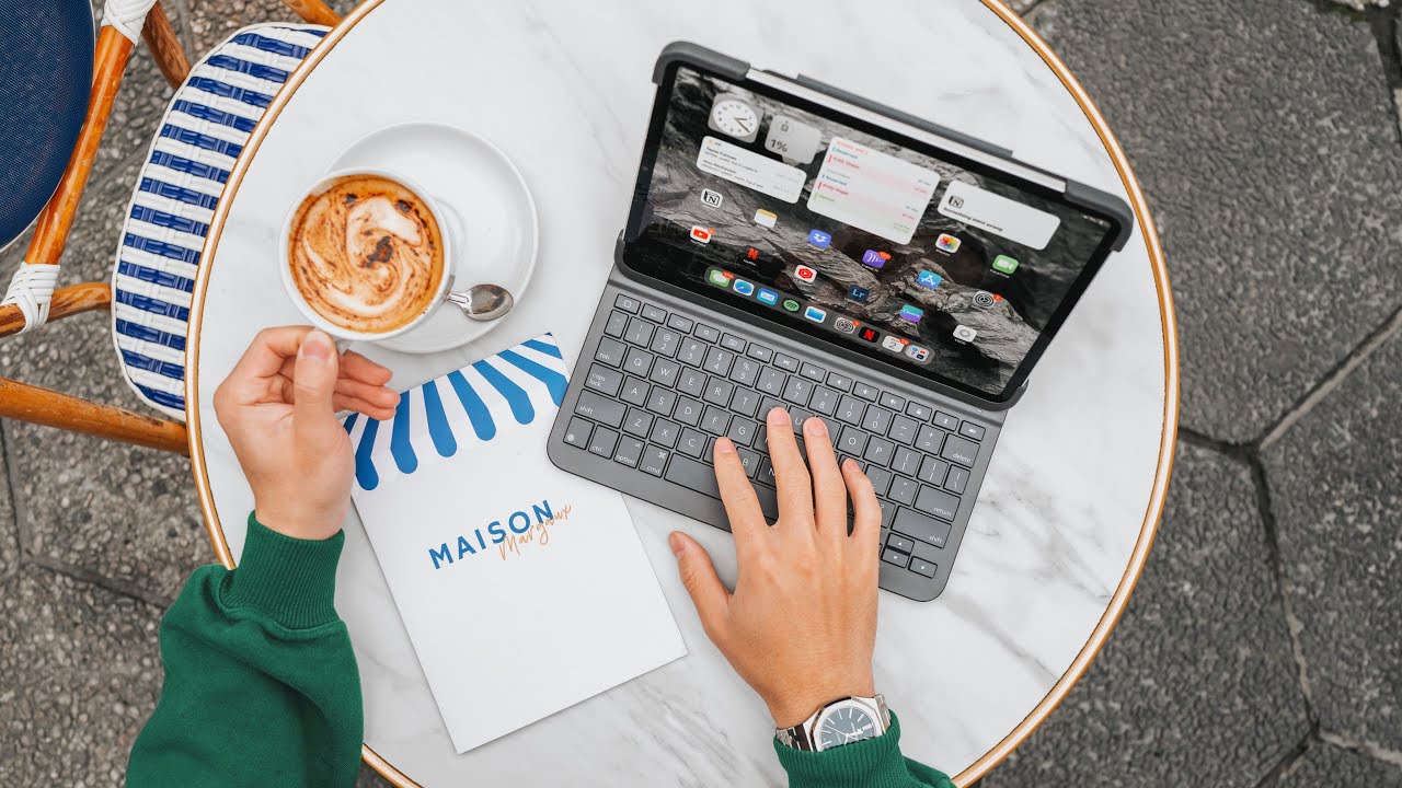 iPad Pro M2 Productivity Setup // Logitech Slim Folio Pro and Crayon ...