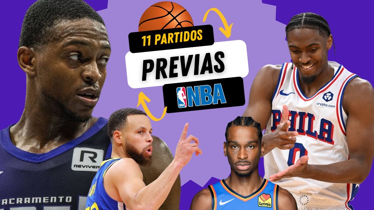 PREVIAS partidos NBA | 29.01.2025 | #87 CURRY VS SHAI Y MAXEY QUIERE EL PLAY IN PARA SUS SIXERS ...