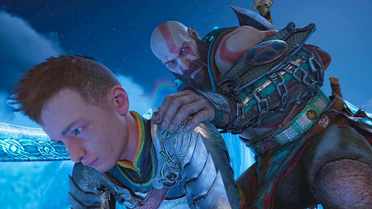 KRATOS RESCUES FREYR FROM THE EINHERJAR AND FLIES ON HIS MAGICAL BOAT ...