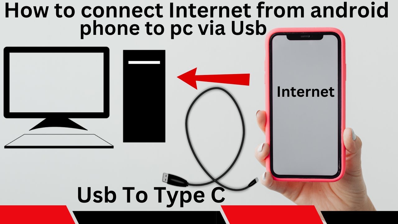 How to connect internet from android phone to pc via Usb - YouTube