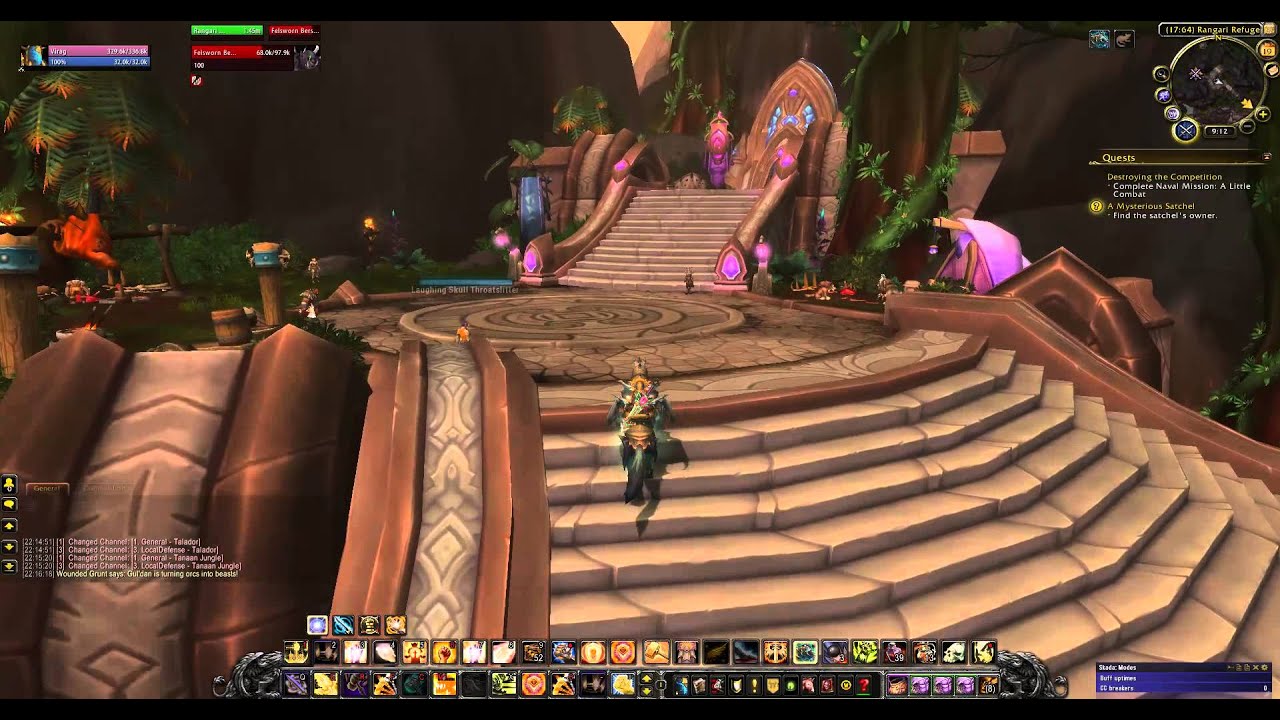 Where is Rangari Refuge WoW Explore Tanaan Jungle - YouTube