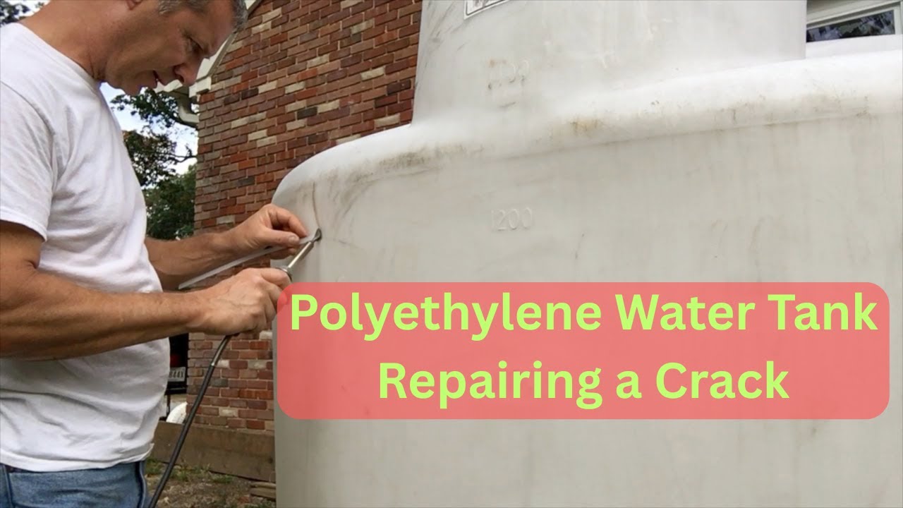 1500 Gallon Polyethylene Water Tank Repair – Crack - YouTube